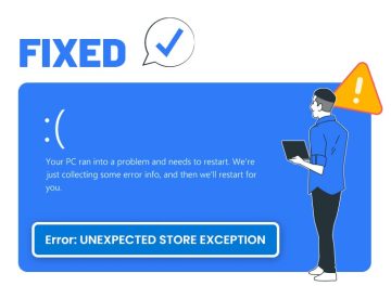 Unexpected Store Exception Windows 11, 10 Error (Fixed)