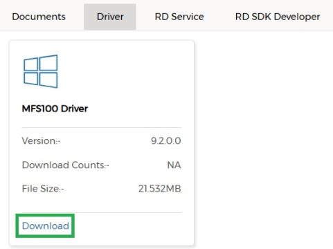 Mantra MFS100 Driver Download for Windows PC
