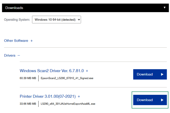 Epson L5290 Driver Download and Install for Windows 11 and 10