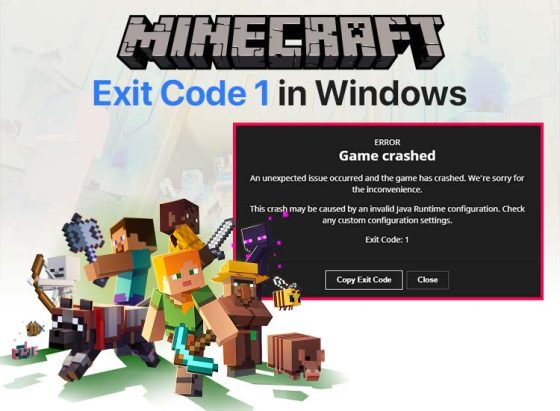 How to Fix Minecraft Exit Code 1 in Windows?