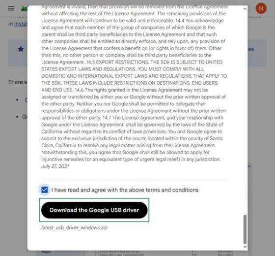Download Google USB Driver for Windows 11/10