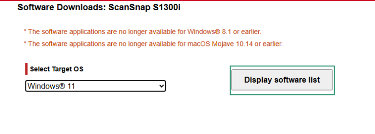 Fujitsu ScanSnap S1300i Driver Download for Windows 11/10