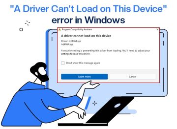 How to Fix "A Driver Can’t Load on This Device" Error in Windows – Ad ...