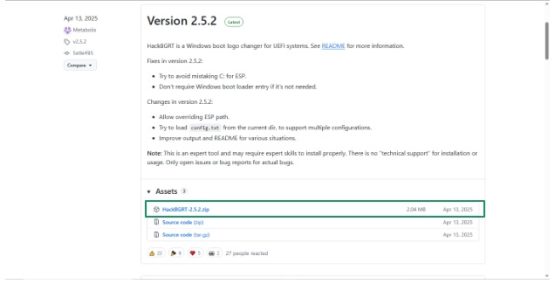Change Windows 10 UEFI Boot Logo with HackBGRT Tool