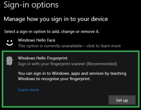 Biometric Device Fingerprint Sensor Drivers for Windows 11 /10