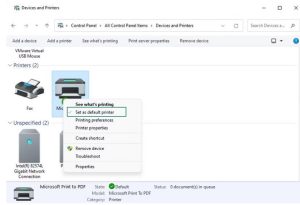How to Set Your Preferred Default Printer Windows 10/11