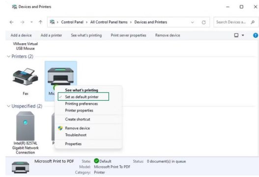 How to Set Your Preferred Default Printer Windows 10/11