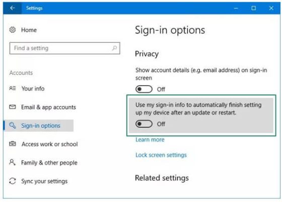 How to Automatically Finish Setting Up a PC After an Update or Restart