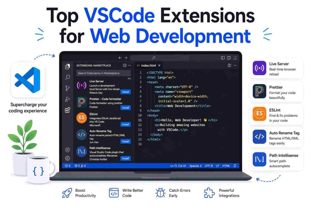 Top 5 VSCode Extensions for Web Development in 2026